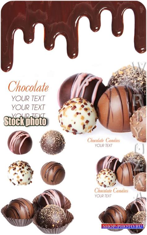 Шоколад, шоколадные конфеты / Chocolate, chocolate candy - Raster ...
