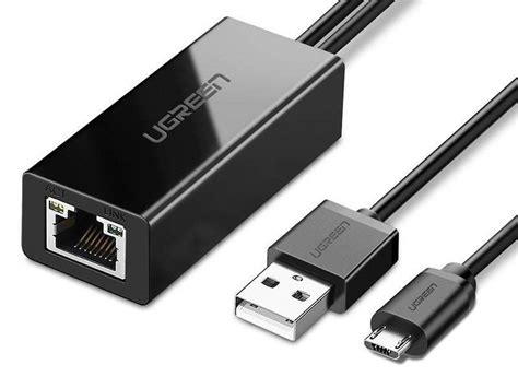 Ugreen Сетевая карта MicroUSB 2.0 - 100Mbps Ethernet Adapter 30985 ...