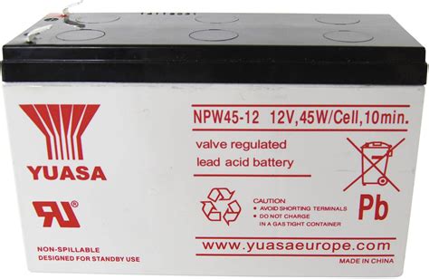 Yuasa NPW45-12 NP45W/12 Batteria al piombo 12 V 8.5 Ah Piombo-AGM (L x ...