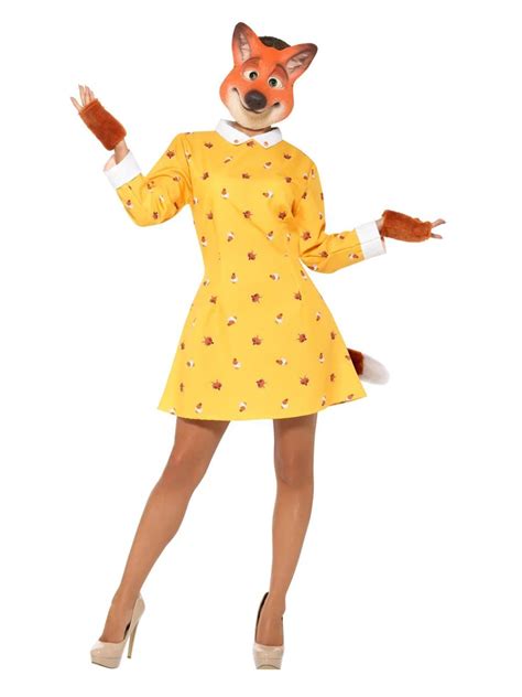 Miss Fox Ladies Fancy Dress Costume Fancy Dress Costume