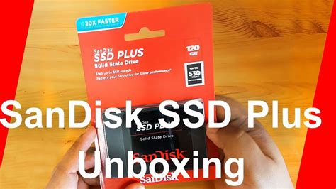 SanDisk SSD Plus 120GB unboxing - YouTube