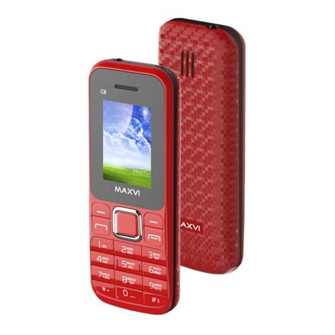 Телефон Maxvi C8 Red купить с доставкой по РФ