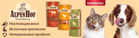 Вкусная новинка! AlpenHof - натуральные мясные деликатесы для кошек и ...