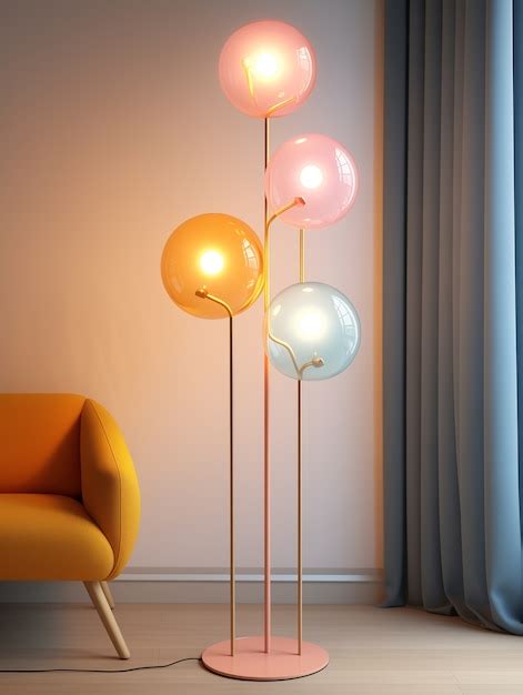 Free Photo | Digital art style light lamp design
