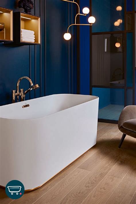 Villeroy & Boch Finion kunststof vrijstaand duobad quaryl ovaal ...
