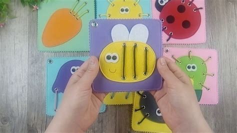 Шнуровка из фетра Мастер-класс. Felt Lacing Cards PDF Pattern. - YouTube