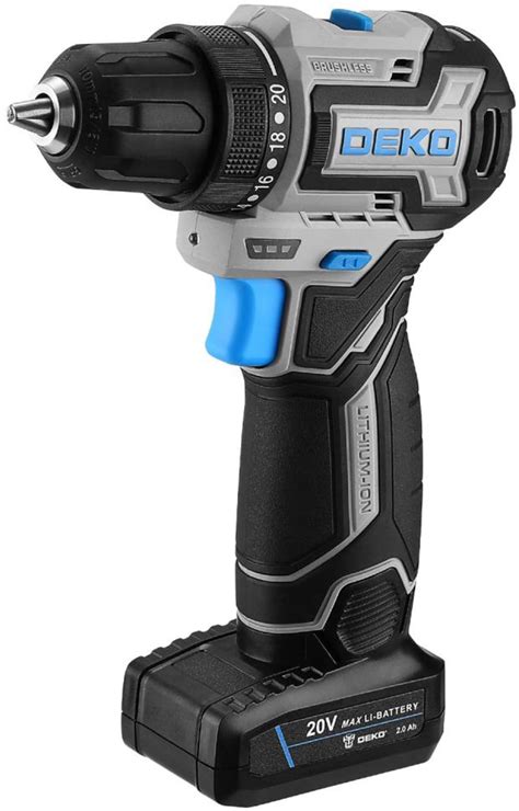 Дрель-шуруповерт аккумуляторная бесщеточная Deko Sharker Pro 084-1035 ...