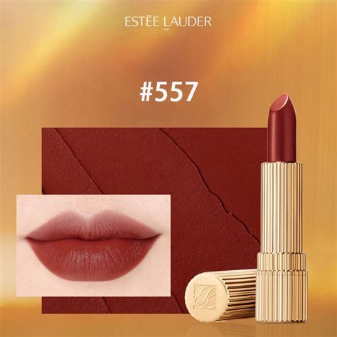 Estee Lauder Плиссированный золотой тюбик Помада, Бархатная матовая ...