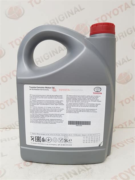 Масло моторное Toyota Premium Fuel Economy SN 5W-30 EU, 5 л