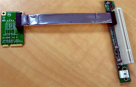 Переходник с Mini PCI-E на PCI замечен в продаже