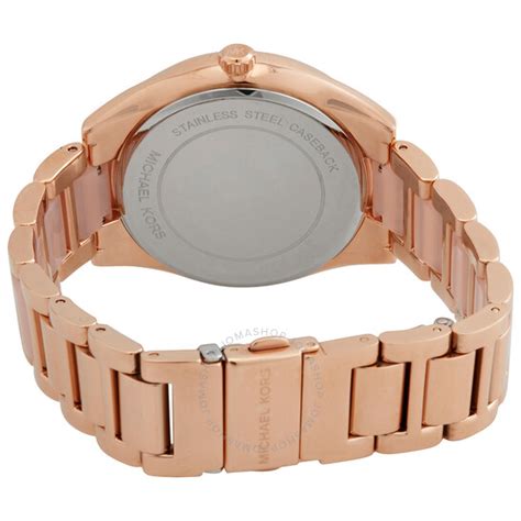 Michael Kors Open Box - Michael Kors Janelle Quartz Rose Dial Ladies ...