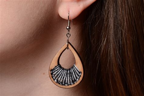 Серьги из фанеры - 69 фото