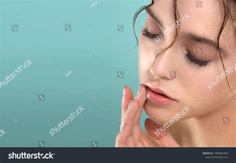 Beautiful Young Woman Fresh Clean Perfect Stock Photo 1389482408 ...