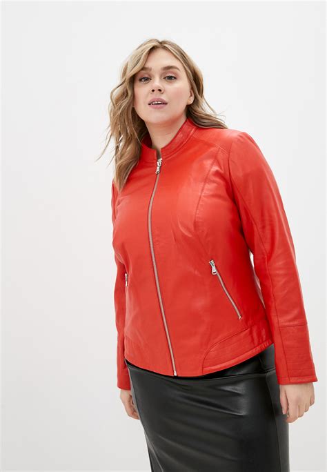 Куртка кожаная Gerry Weber, цвет: красный, GE002EWLYEG7 — купить в ...
