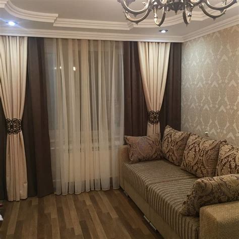 Шторы тройные для зала (73 фото)