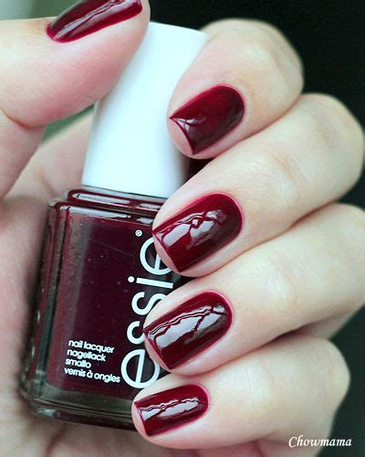 Nail Chow_mama: ESSIE Bordeaux | Польские ногти, Оранжевый лак для ...