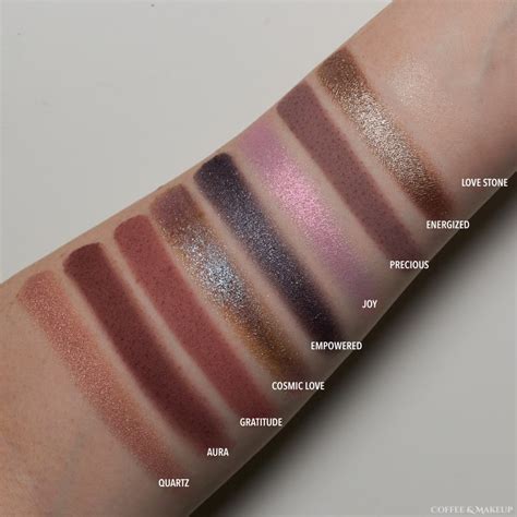 Swatches: Huda Beauty Rose Quartz Palette - Coffee & Makeup