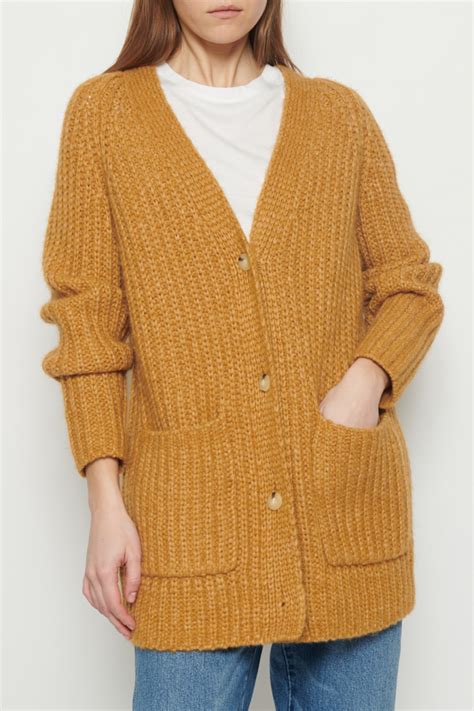 Кардиган горчичного цвета VINCE | Rehabshop