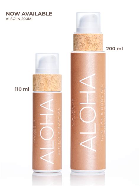 Масло для загара COCOSOLIS ALOHA Suntan & Body Oil | Био масло для ...
