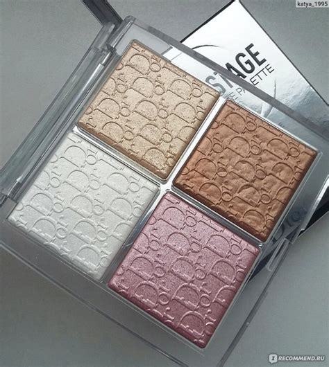 Палетка хайлайтеров Dior BACKSTAGE GLOW FACE PALETTE - «Прикосновение ...