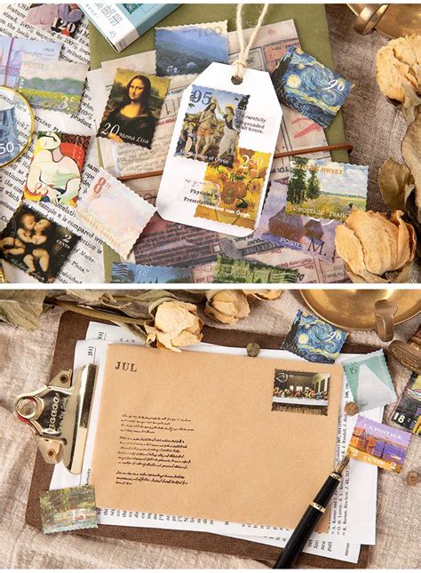 45 шт./упак. известный штампы для рисования наклейки в коробках DIY ...