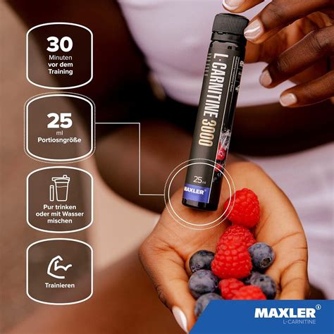 Maxler L-Carnitine 3000 - Mango - Vegan High-Dose Liquid - 14x25ml ...