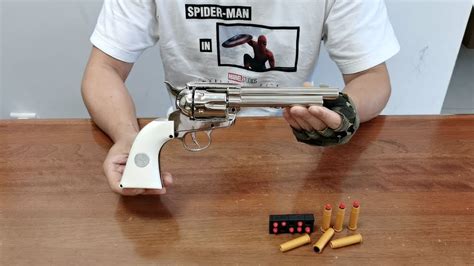 1873 Colt Single Action Army Revolver Toy Unboxing 2023 - Soft Bullet ...
