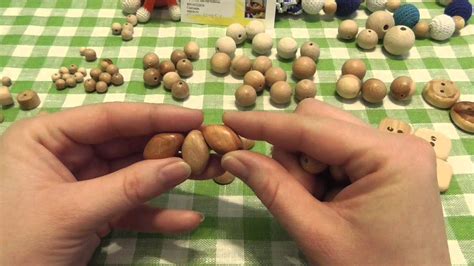 Урок 3. Деревянные бусины, можжевеловые бусины. Wood beads. - YouTube