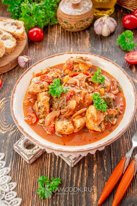 Чахохбили из куриной грудки — рецепт с фото пошагово
