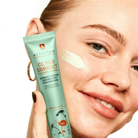 Erborian CC Red Correct SPF25 for skin prone to redness - Lyskin