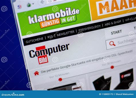 Ryazan, Russia - June 05, 2018: Homepage of ComputerBild Website on the ...
