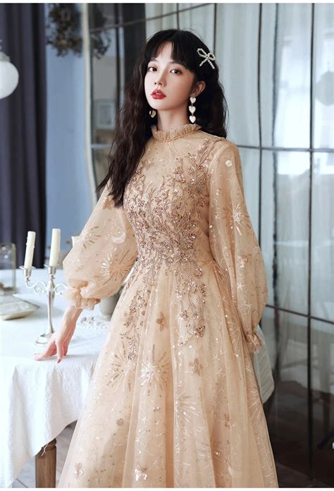 Beautiful Prom Dress Modest Evening Dresses With Long Sleeves - Etsy UK