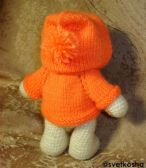 Медведь в оранжевом капюшоне: ru_knitting — LiveJournal