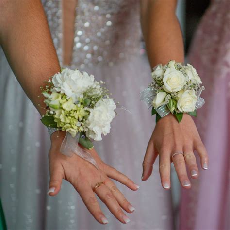 White Peony Corsage