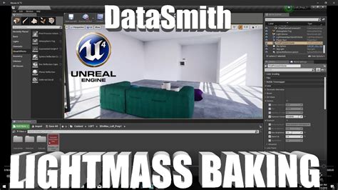 UNREAL ENGINE 4 DataSmith Lightmass Backing - YouTube