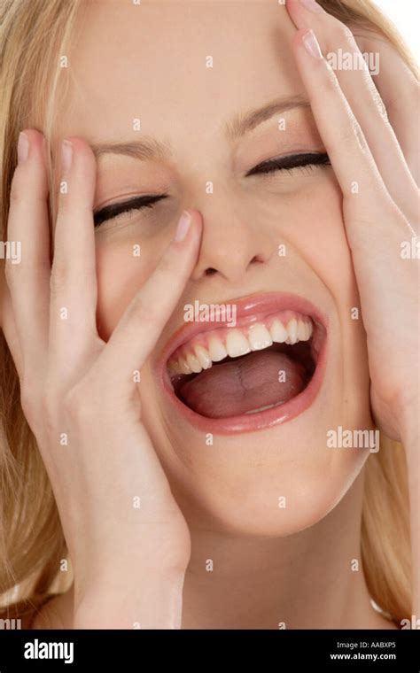 Young merry woman Stock Photo - Alamy