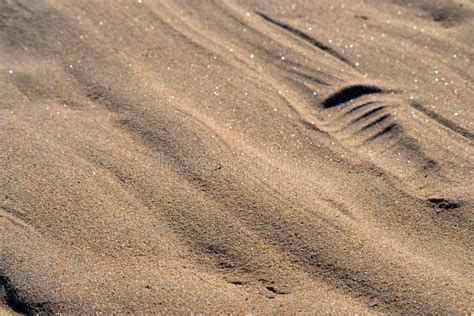 Fine Luminous Sand Patterns in the Beach of Matosinhos Stock Image ...