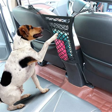 Car Seat storage bag Dog mesh Barrier Auto Back Guard Seat Dog Children ...