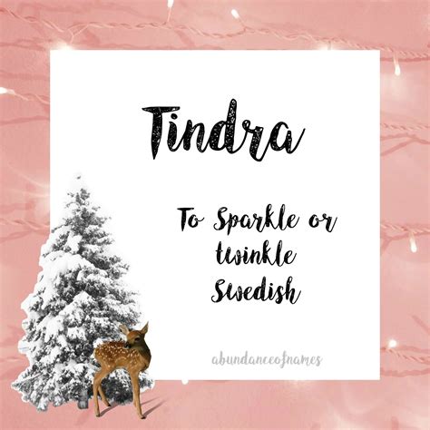 Ren's Baby Name Blog: Tindra