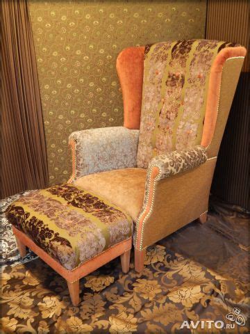 обивка#мебель пэчворк#кресло#кресло с ушами#высокие кресла | Furniture ...