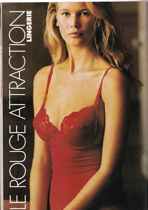 VINTAGE ELLE FRANCE 1989 LINDA EVANGELISTA CLAUDIA SCHIFFER LINGERIE ...