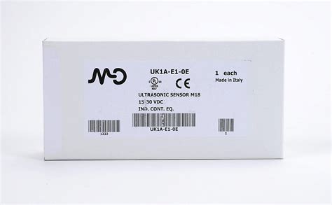 Ultrasonic Proximity Sensor: 18mm diameter x 91.2mm body, 50-400mm ...