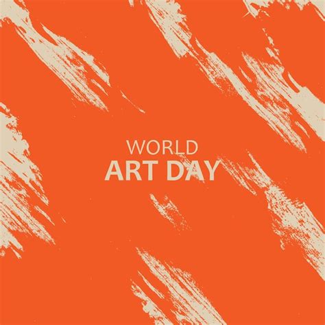 Premium Vector | World art day art day vector international art day ...