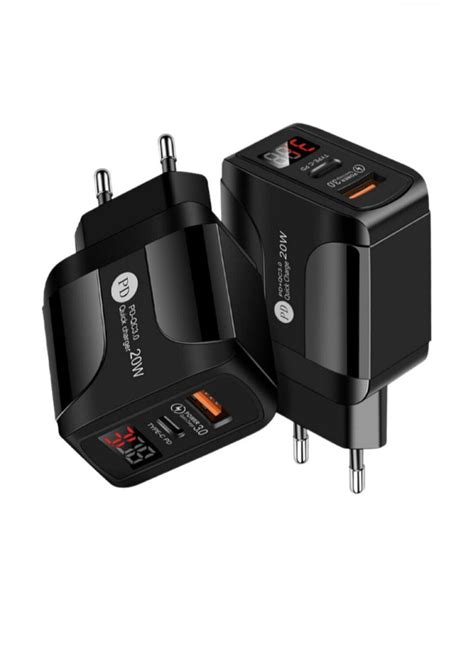 Сетевое зарядное устройство Rapture 501492, USB 3.0 Type-A, USB Type-C ...