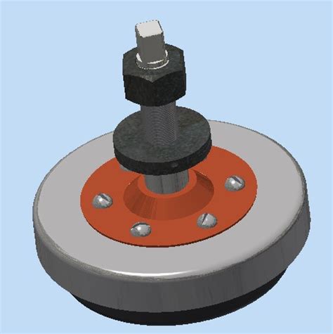 Виброопора ОВ-31м в Autodesk Inventor - Чертежи, 3D Модели, Проекты ...