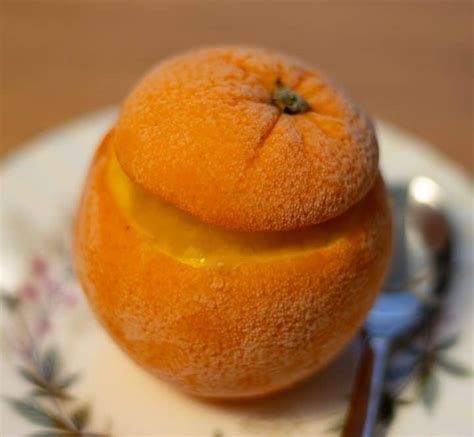 Easy French Fresh Orange Sorbet (without an ice cream maker)