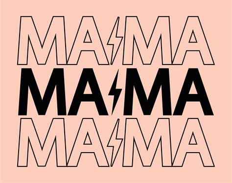 Mama, Typography T-shirt Vector Art for Mother's Day, mom, mama, SVG ...