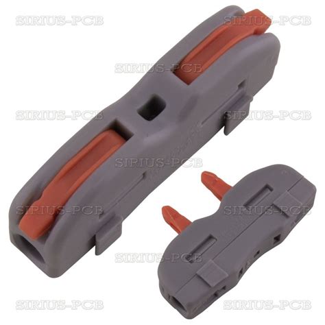 Безвинтова клема 222-P421 за кабел 2P 0.08-4 mm² /28-12 AWG 32A 4KV