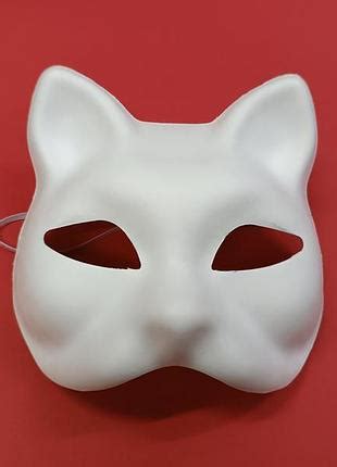 Маска кота для квадробіки. японська кішка з картону. — ціна 150 грн у ...