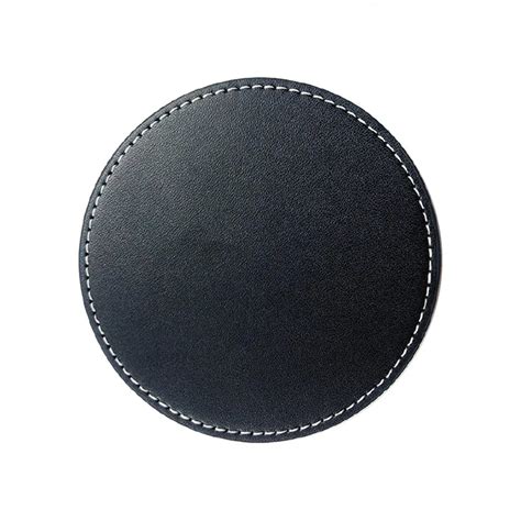 Круглые подставки под чашки из искусственной кожи 10x10 см | AliExpress